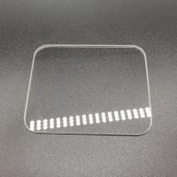 China Transparent Light Guide Sheet Borosilicate Square Round Corner Optical Glasses Window for sale