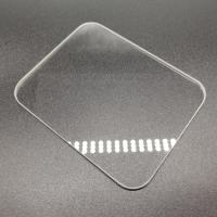 China Transparent Light Guide Sheet Borosilicate Square Round Corner Optical Glasses Window for sale