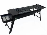 China 80cm BBQ Folding Charcoal Grill Portable BBQ Grill Courtyard Grill Outdoor Folding Barbecue for sale
