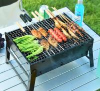 China 35*27*19.5cm Outdoor Portable Folding Grill Bbq Camping Grill Small Charcoal Grill for sale