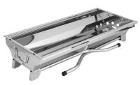 China 73*33.5*70cm Barbecue Outdoor Stainless Steel Barbecue Grill BBQ Carbon Grill Portable Folding Grill for sale