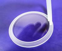 China Optical Grade Round / Square High Borosilicate Glass Smooth Surface Light Guide Panel Step Glass for sale