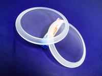 China Optical Grade Round / Square High Borosilicate Glass Smooth Surface Light Guide Panel Step Glass for sale