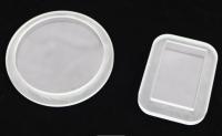 China Optical Grade Round / Square High Borosilicate Glass Smooth Surface Tempered Step Glass For Light Cover for sale