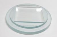 China 3 Layers Tempered Step Glass Optical Grade Round / Square High Borosilicate Glass Smooth Surface for sale