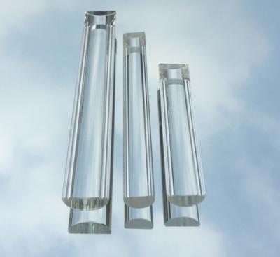China K9 Optical Glass Semi-Cylindrical Light Guide Rod for sale