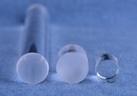 China Uncoated  Fiber Optic Transparent Quartz Rod 10mm Diameter for sale