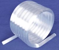 China 45mm  Transparent Quartz Spiral Tube Quartz Elbow Condenser Tube for sale