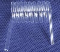 China 45mm  Transparent Quartz Spiral Tube Quartz Elbow Condenser Tube for sale