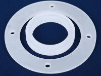 China Slotted Perforated Quartz Flange Ring  AR Coating for sale