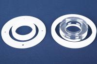 China Slotted Perforated Quartz Flange Ring  AR Coating for sale