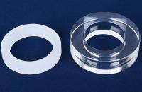 China Slotted Perforated Quartz Flange Ring  AR Coating for sale