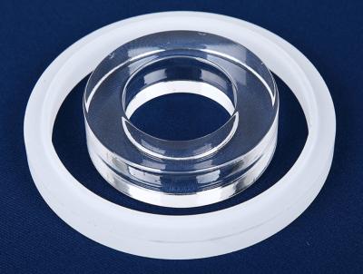 China Slotted Perforated Quartz Flange Ring  AR Coating for sale
