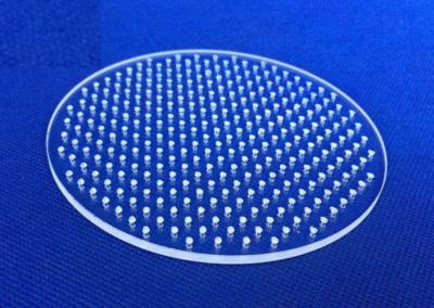China Quartz Perforated Sieve Laser Dotting Perforated Quartz Glass for sale