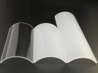 China Smooth Frosted Curved Quartz Plate High Temperature Resistant Transparent Quartz Plate for sale