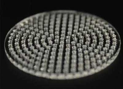 China High Temperature Resistant Quartz Glass Sheet, Laser Dotting, Quartz Sieve for sale