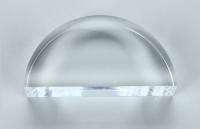 China 8*4*2cm/6*3*1.5cm High Borosilicate/Quartz /BK7(K9) Optical Prism Semicircular Lens for sale