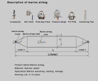 China 2.62ft Boat Launching And Lifting Inflatable Ship Rubber Barge Airbag for sale