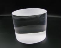 China Optical Glass 150*150mm Transparent Direct Drawn Quartz Ingot for sale