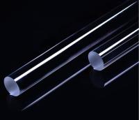China Optical Glass Transparent Fused High Purity Quartz Rod Of Different Size Clear Quartz Rod for sale