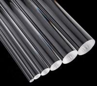 China Optical Glass Transparent Fused High Purity Quartz Rod Of Different Size Clear Quartz Rod for sale
