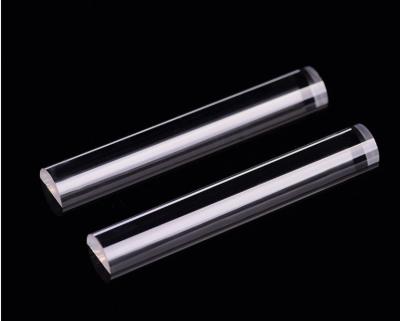 China Optical Glass Transparent Fused High Purity Quartz Rod Of Half Glass Rod for sale