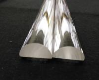 China Optical Glass Transparent Fused High Purity Quartz Rod Of Half Glass Rod for sale