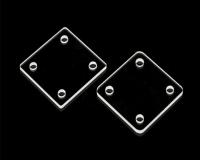 China High Temperature Resistance Square Fused Silica Quartz Glass Sheet for sale