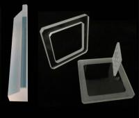 China High Temperature Resistance Square Fused Silica Quartz Glass Sheet For Semiconductor/Optical for sale