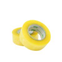 China 48mm Width Transparent Yellow Bopp Packing Tape  Carton Sealing Film Making Tape Durable for sale