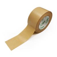 China Eco- Friendly Writable Kraft Paper Gummed Tape Adhesive Rubber Glue Self Adhesive Packing Kraft Packaging Tape for sale