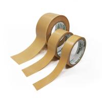 China Eco- Friendly Writable Kraft Paper Gummed Tape Adhesive Rubber Glue Self Adhesive Packing Kraft Packaging Tape for sale