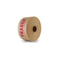 China Water Activated Black Paper Packing Self Logo Tape Adhesive Tape Brown Fragile Kraft Tape Eco Friendly for sale