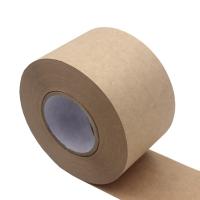 China Eco Friendly Biodegradable Kraft Paper Package Tape Reinforced Custom Printed Gummed Kraft Paper Tape for sale