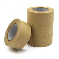 China Eco Friendly Biodegradable Kraft Paper Package Tape Reinforced Custom Printed Gummed Kraft Paper Tape for sale