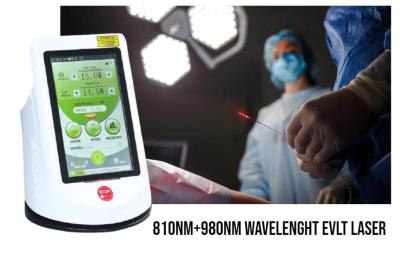 China 15W 980nm Diode Laser Machine for Endovenous Laser Ablation Varicose Veins Treatment for sale
