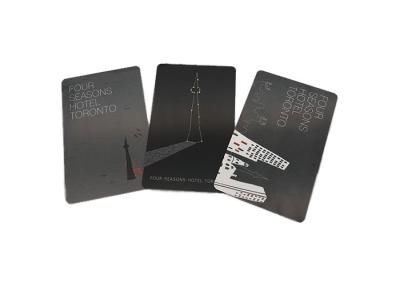 China Custom RFID Hotel Key Cards 0.8-0.9mm Thick Blank ID Access Cards with 100,000 Write Cycles for sale