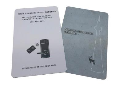 China Custom Printed 13.56mhz RFID Key Cards 0.84mm Thickness Access Control Key Cards for sale