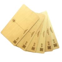 China Bamboo Wooden NFC Hotel Key Cards 0.8-0.9mm Thick with 100000 Write Cycles Access Control for sale