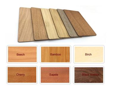 China RFID Wooden Hotel Key Card 13.56MHz ISO14443A Matt or Glossy Finish 85.6x54mm for sale