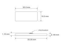 China UHF RFID Laundry Tag UC ODE 8 Chip 860-960MHz for Linen Management 200 Wash Cycles for sale