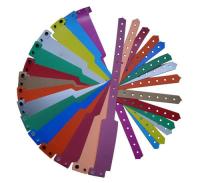 China 13.56MHz Disposable RFID Wristband for Hospitals - PVC Material 250x25mm Adult Size with 10,000+ Read Cycles for sale
