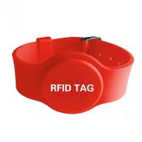 China Colorful Silicone RFID NFC Wristband with 1-6M Read Range and -40°C to +65°C Operating Temperature for Cashless Payments for sale