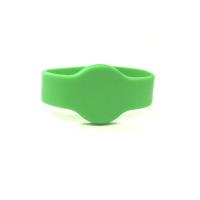 China Silicone RFID Ultralight Chip Wristband 85.5x54mm with 100,000 Write Cycles and 3-100cm Reading Range for sale
