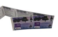 China NFC RFID Paper Ticket 85x54mm ISO14443A Protocol with 13.56MHz Frequency for Train Transportation for sale