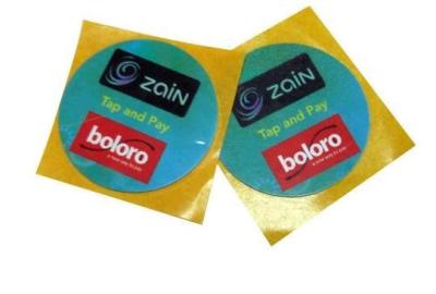 China Custom Printed HF RFID Circular Sticker Labels 13.56MHz ISO15693/14443A - 25mm to 50mm Custom Sizes for sale