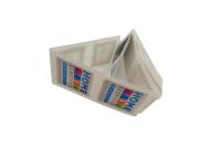 China 45x45mm Coated Paper HF RFID Sticker Tags with ISO14443A Protocol and RFID Classic 1K EV1 Chip - 1000pcs/Roll for sale