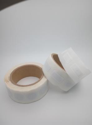 China ISO15693 White Blank RFID Sticker Tags 30×15mm / 25mm Diameter for Library and Warehouse Management for sale