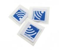 China OEM Printable Paper NFC Tag Sticker 25mm ISO14443A with 10cm Read Range and -40°C to 85°C Temperature Rating for sale
