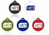 China PET PVC Micro NFC Epoxy Tag Stickers ISO14443A 13.56MHz 0.25mm Thickness for Marketing and Access Control for sale